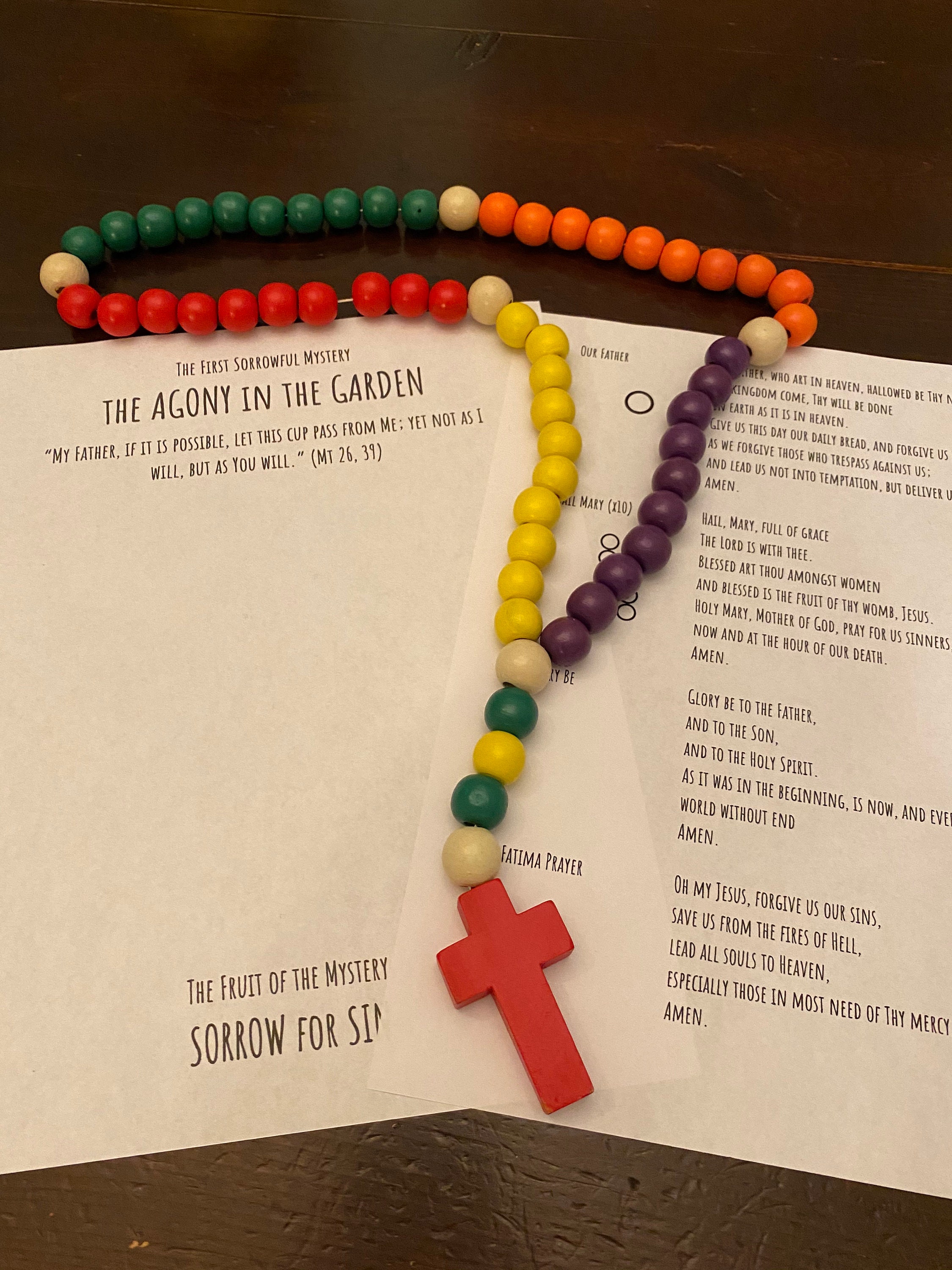 Rosary Activity Booklet: Sorrowful Mysteries Printable Coloring Page ...