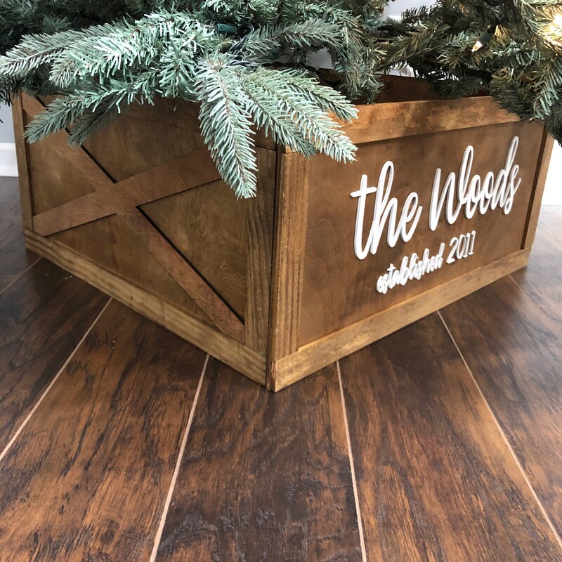 Christmas Tree Box - Etsy
