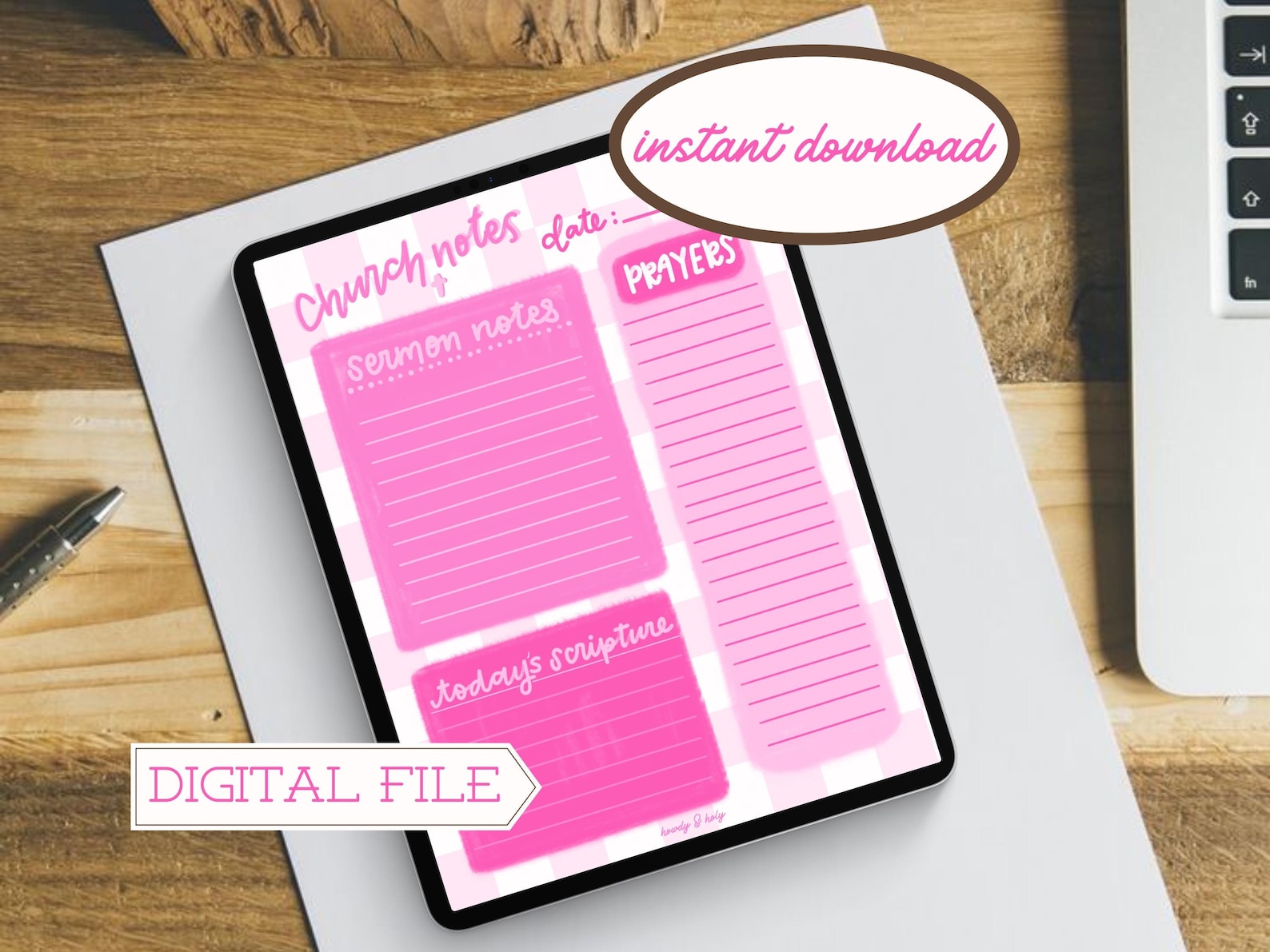 Church Notepad/sermon Notes/prayer Notepad/gratitude List/instant ...