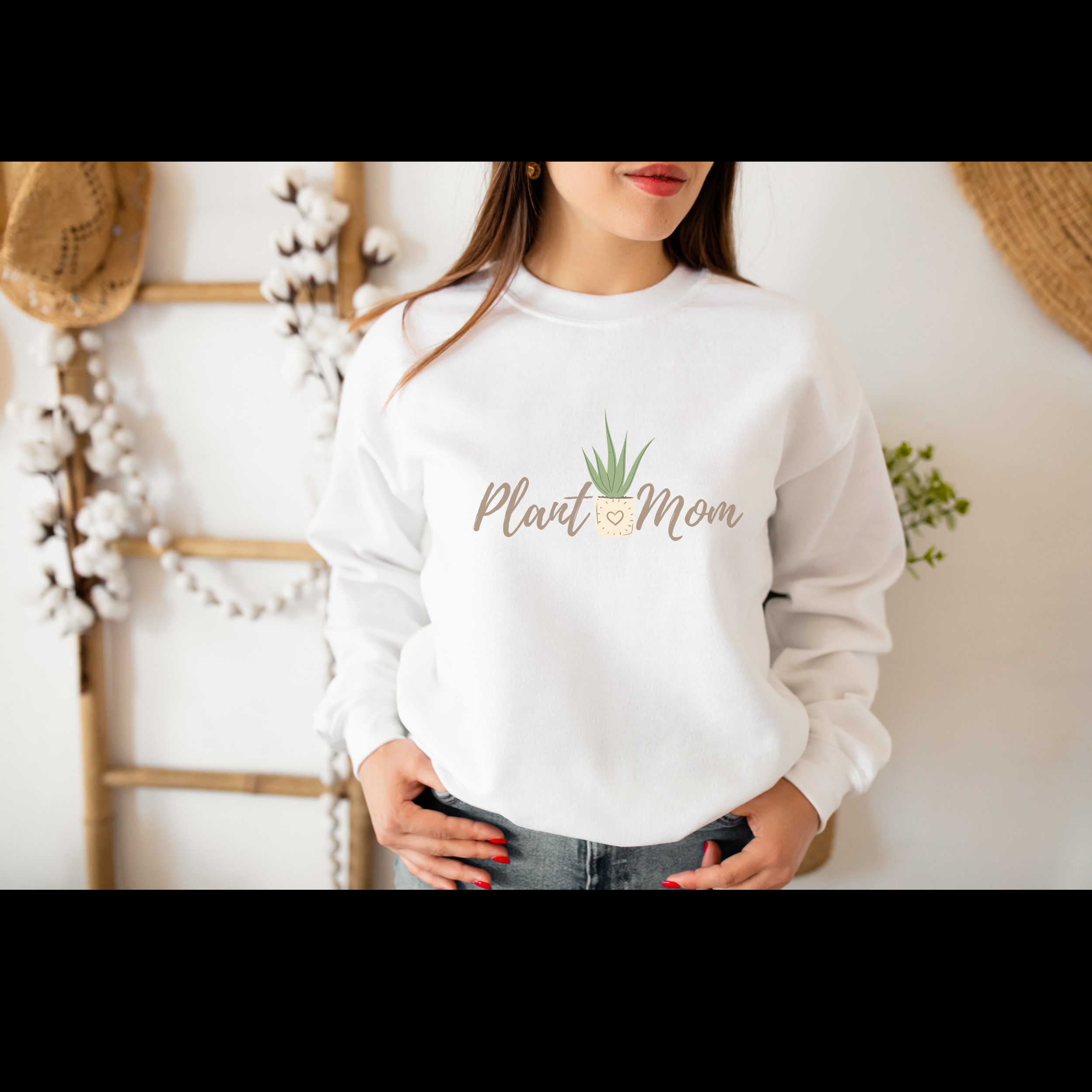 Plant Mom Sweatshirt, Plant Mom Shirt, Plant Lover Shirt, Mom Gift, Mom ...