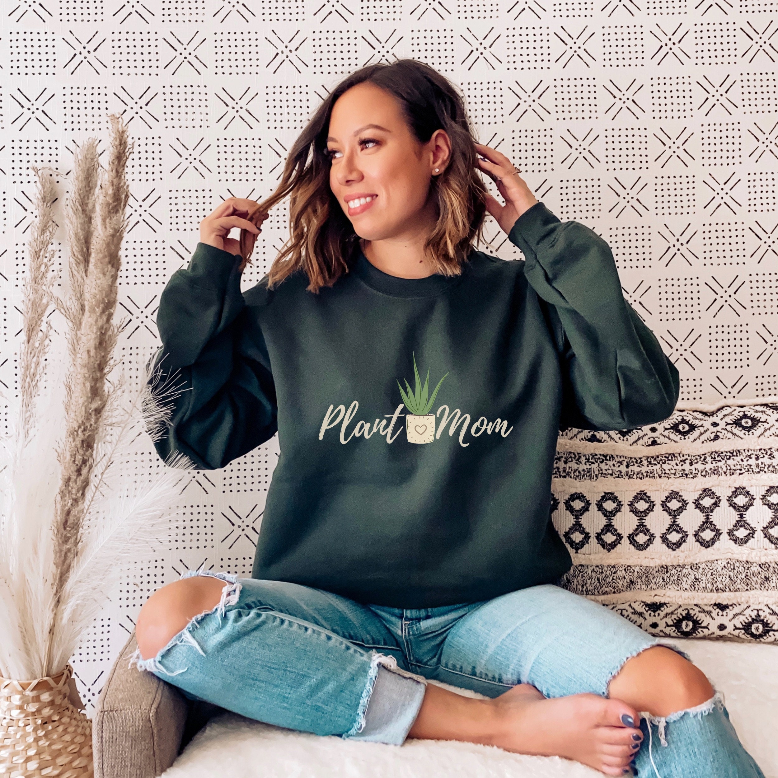 Plant Mom Sweatshirt, Plant Mom Shirt, Plant Lover Shirt, Mom Gift, Mom ...