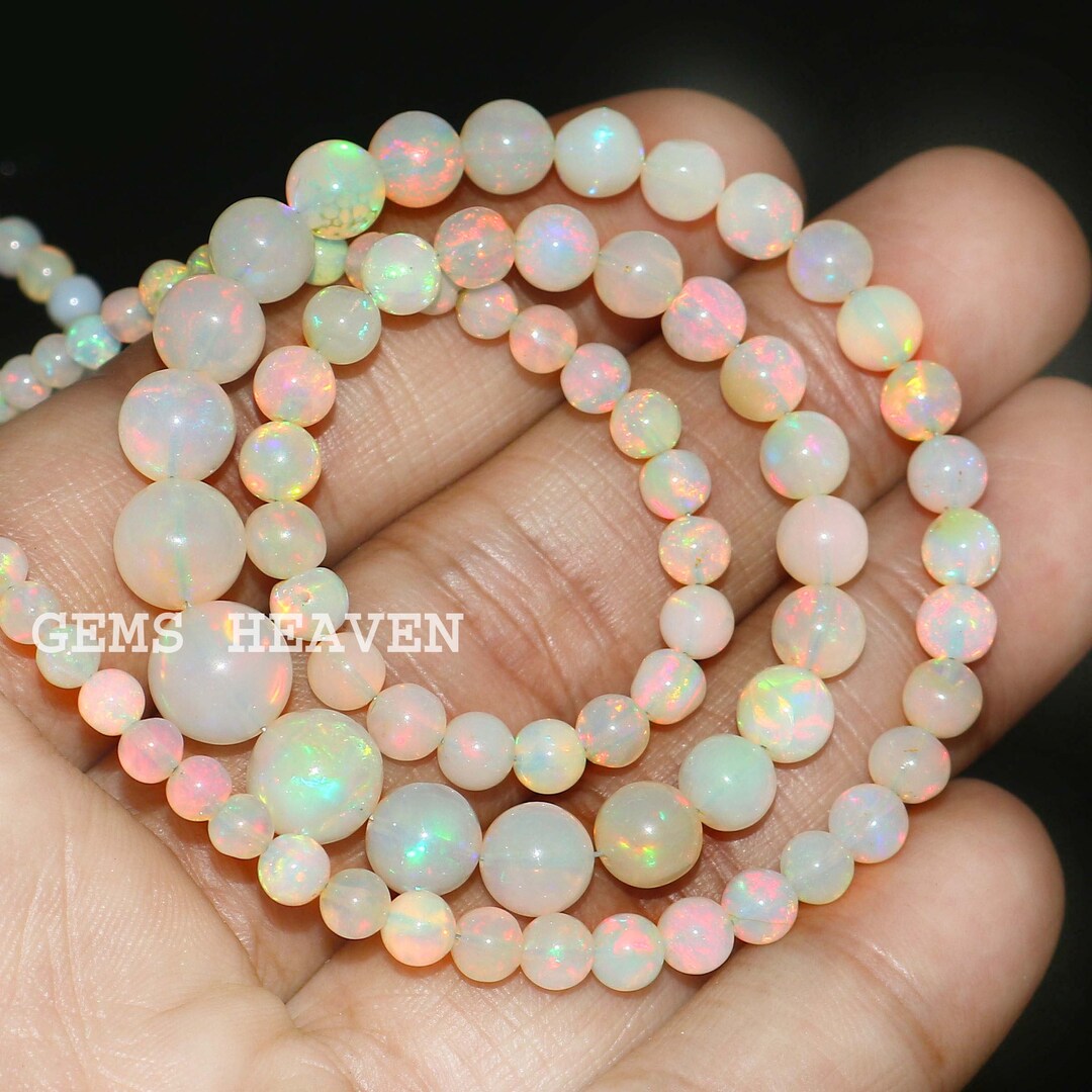 100% Opal Beads Precious Opal Galaxy Opal Opal Gemstone Raw Fire Opal ...
