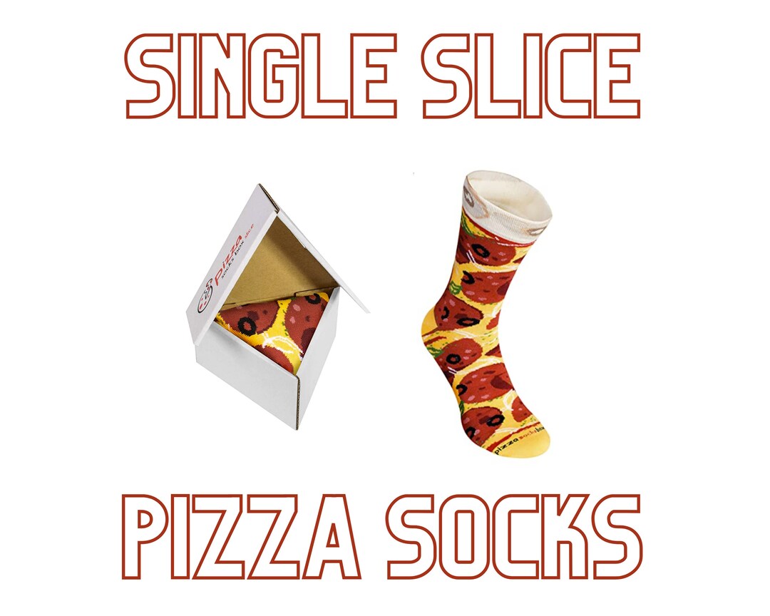 Single Slice Pepperoni Pizza Socks Cotton Socks Gifts for Him Gifts for ...