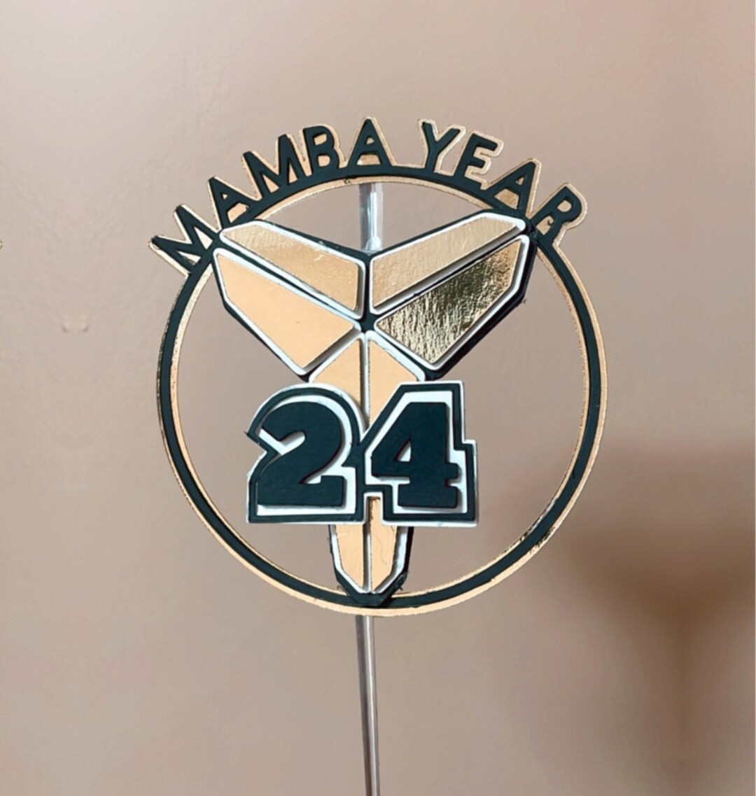 Mamba Year Cake Topper - 24th Birthday - Cardstock Birthday Topper - Etsy
