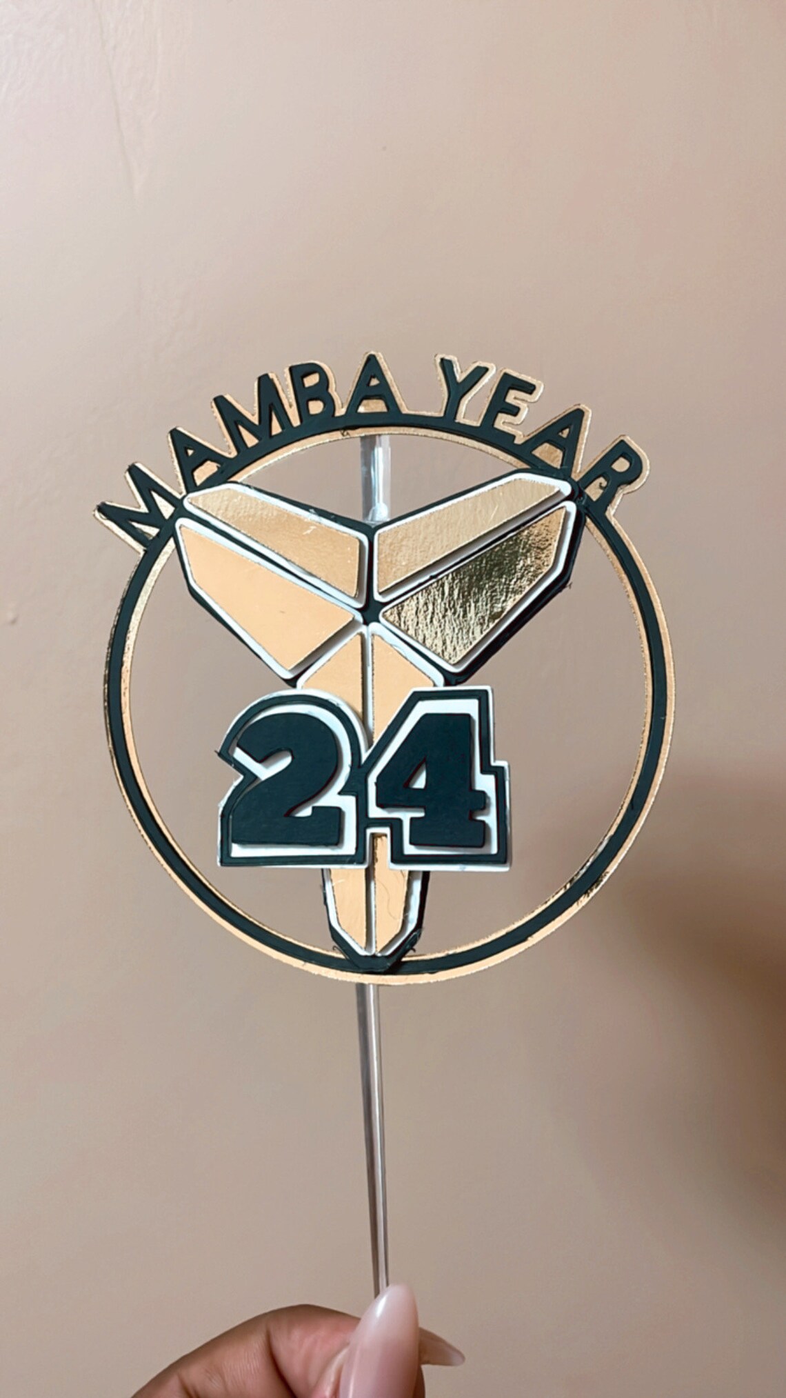Mamba Year Cake Topper - 24th Birthday - Cardstock Birthday Topper - Etsy