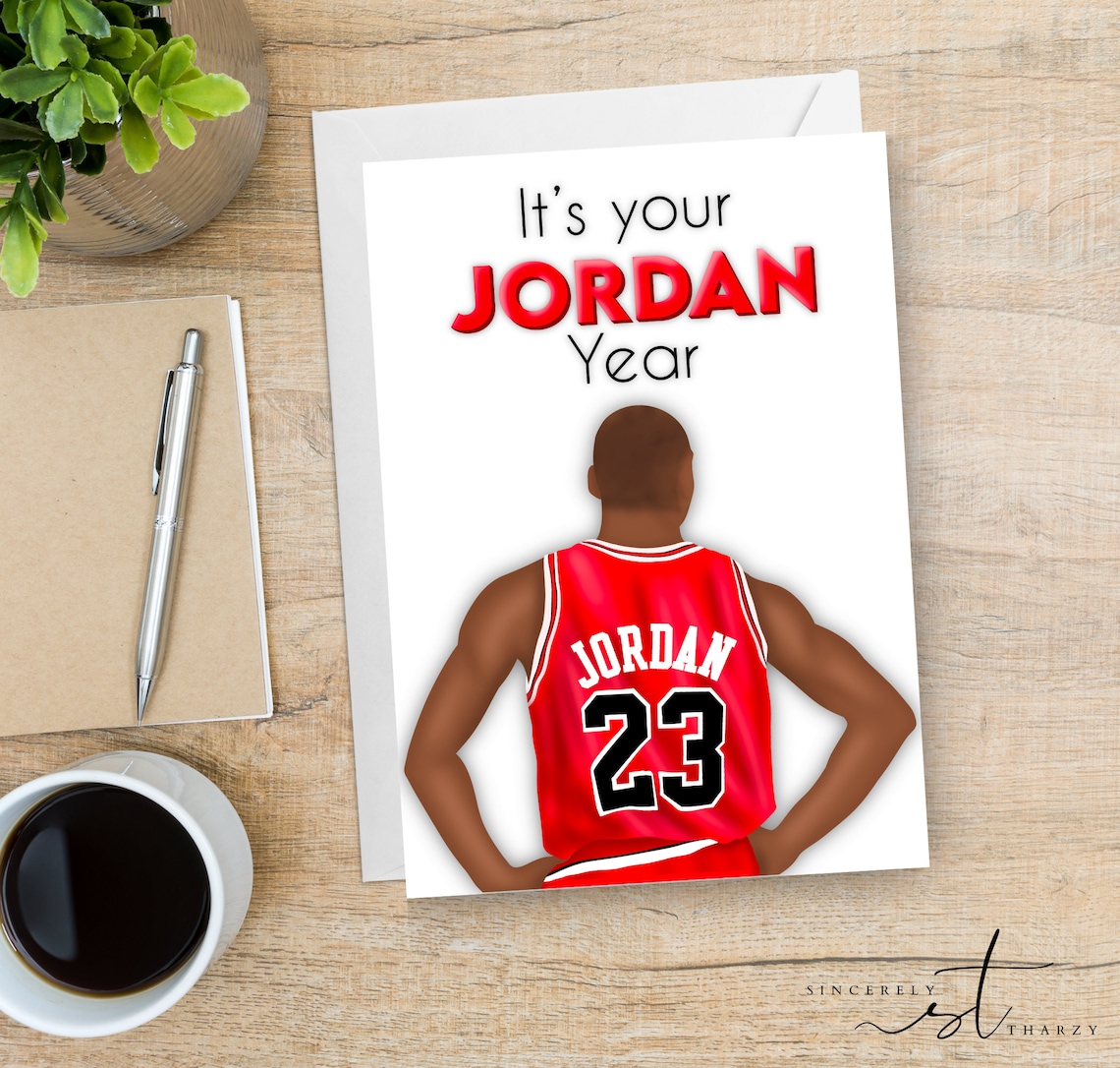 It's Your JORDAN Year - 23rd Birthday Card - Etsy