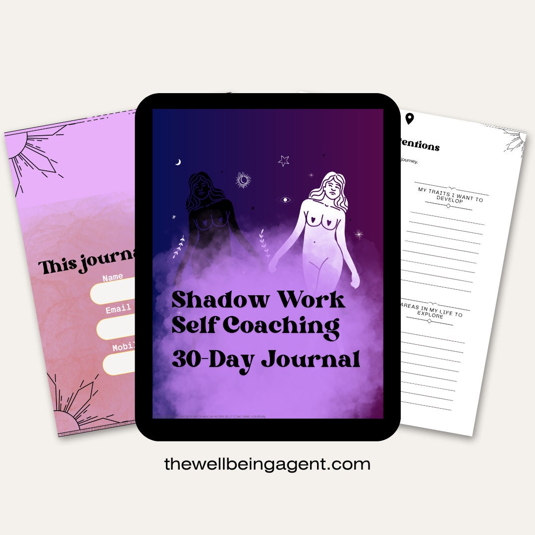 30-day Shadow Work Digital Journal/planner Hyperlinked for Limiting ...