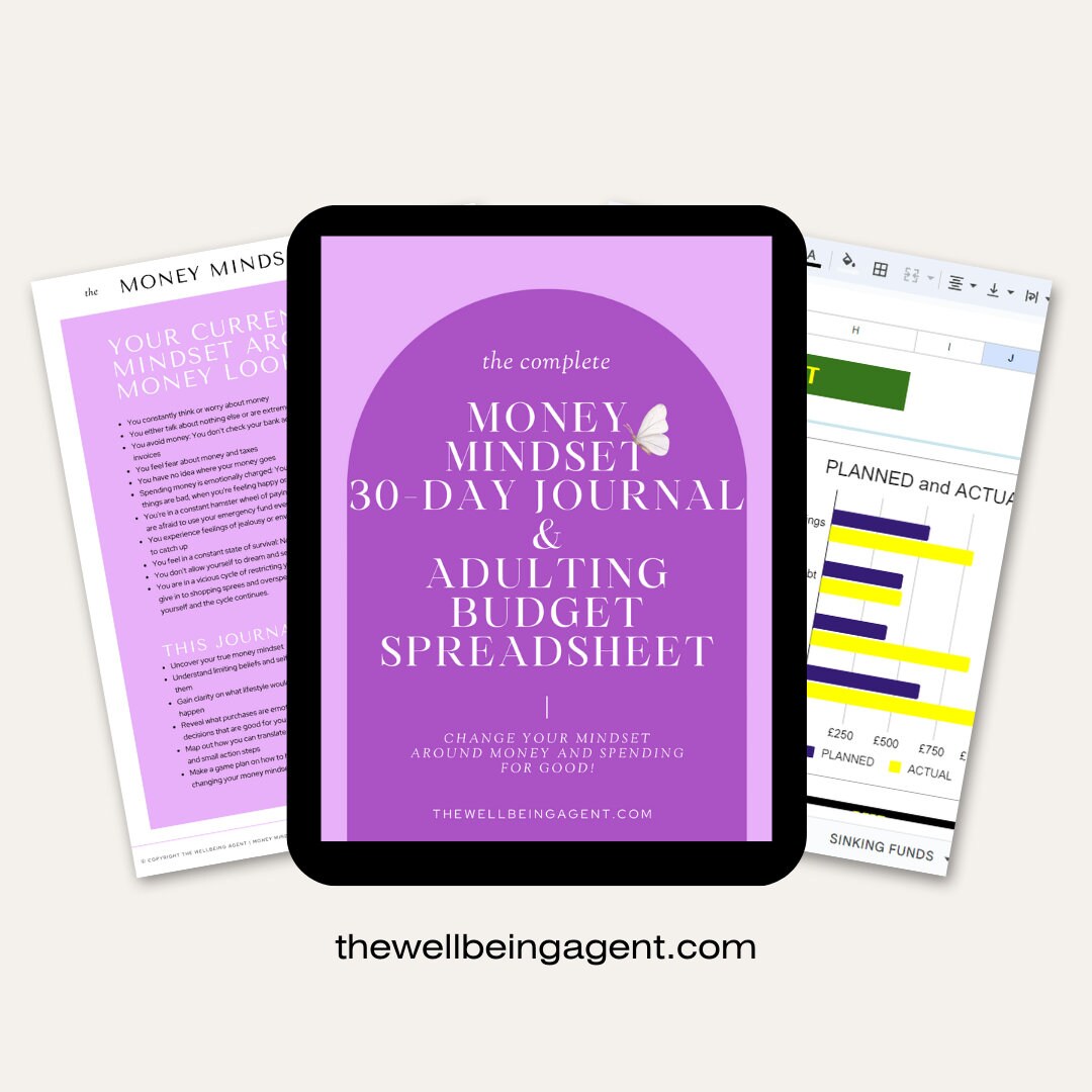 30-day Money Mindset Digital Journal and Adulting Budget Google ...