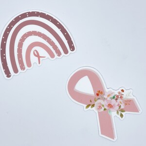 Breast Cancer Ribbon Sticker - Etsy