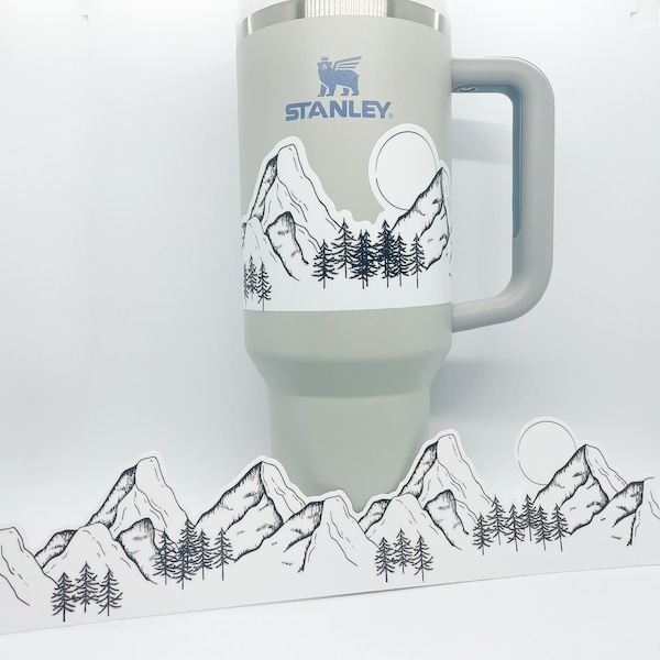 Mountain Wrap Around Sticker - Etsy