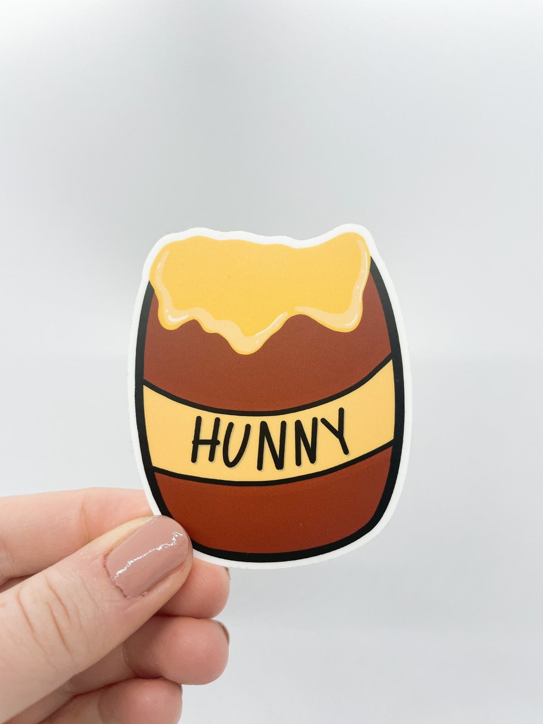 Winnie the Pooh Honey Hunny Pot Inspired Sticker - Etsy