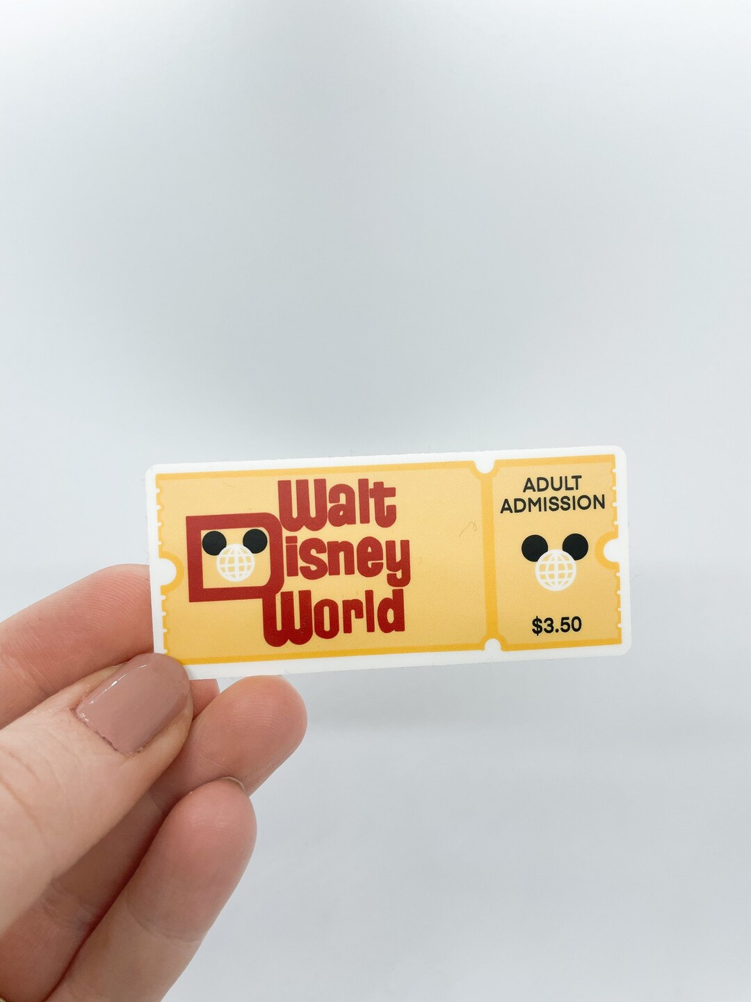 Disney World Vintage Ticket Sticker - Etsy
