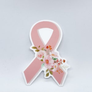 Breast Cancer Ribbon Sticker - Etsy