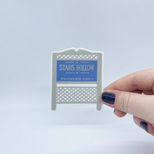 Stars Hollow Town Sign Gilmore Girls Sticker - Etsy