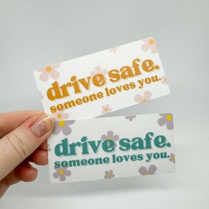 Drive Safe Someone Loves You Bumper Sticker- Pink - Etsy