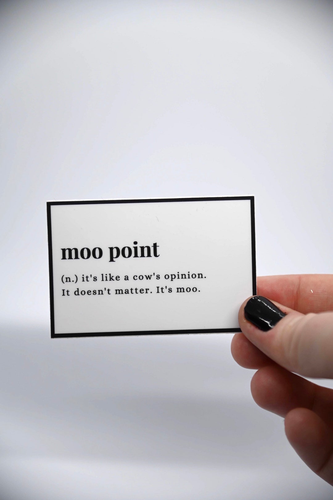 Moo Point Friends TV Show Quote Sticker - Etsy
