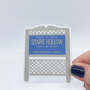 Stars Hollow Town Sign Gilmore Girls Sticker - Etsy