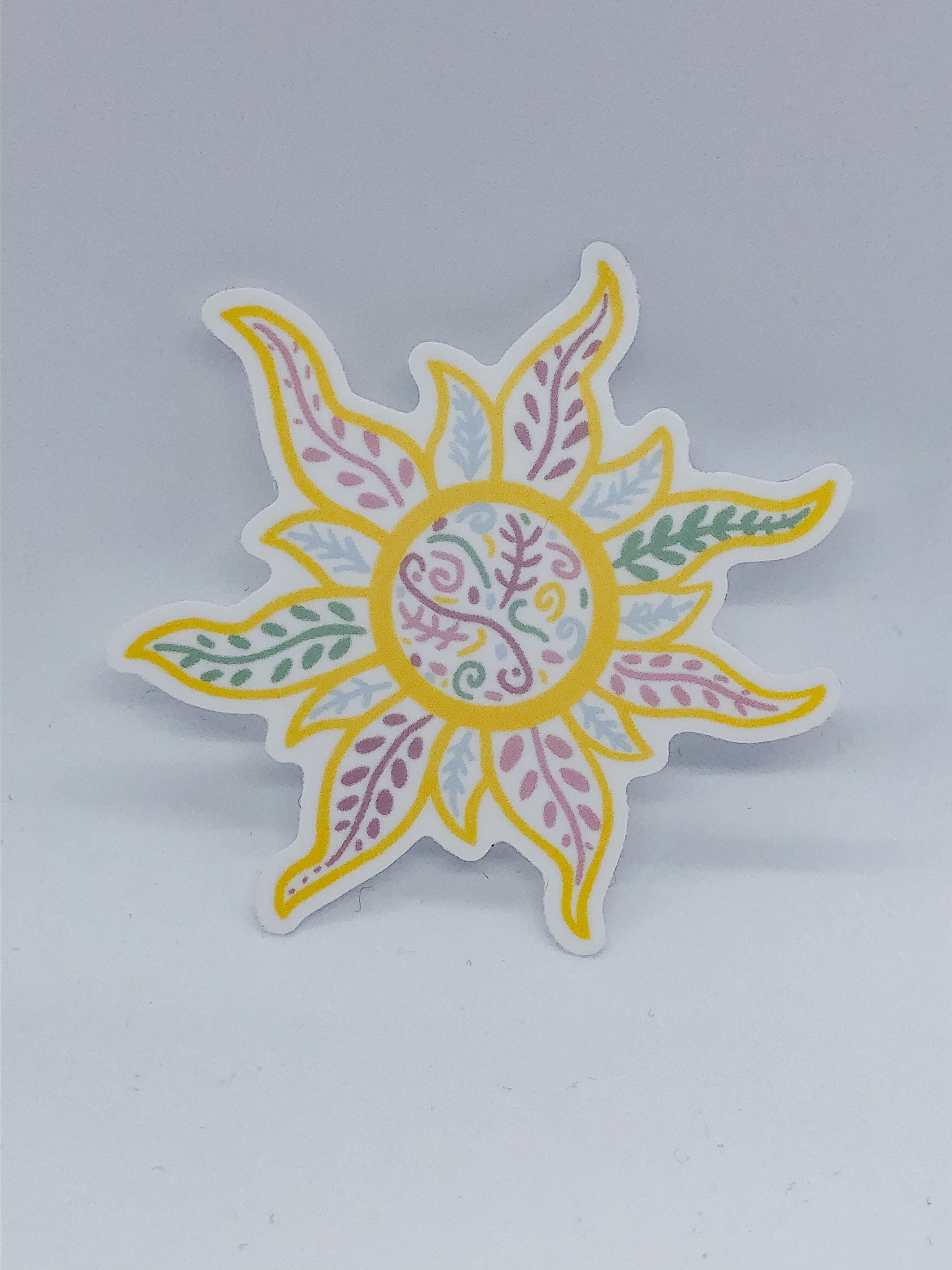 Tangled Sun Sticker - Etsy