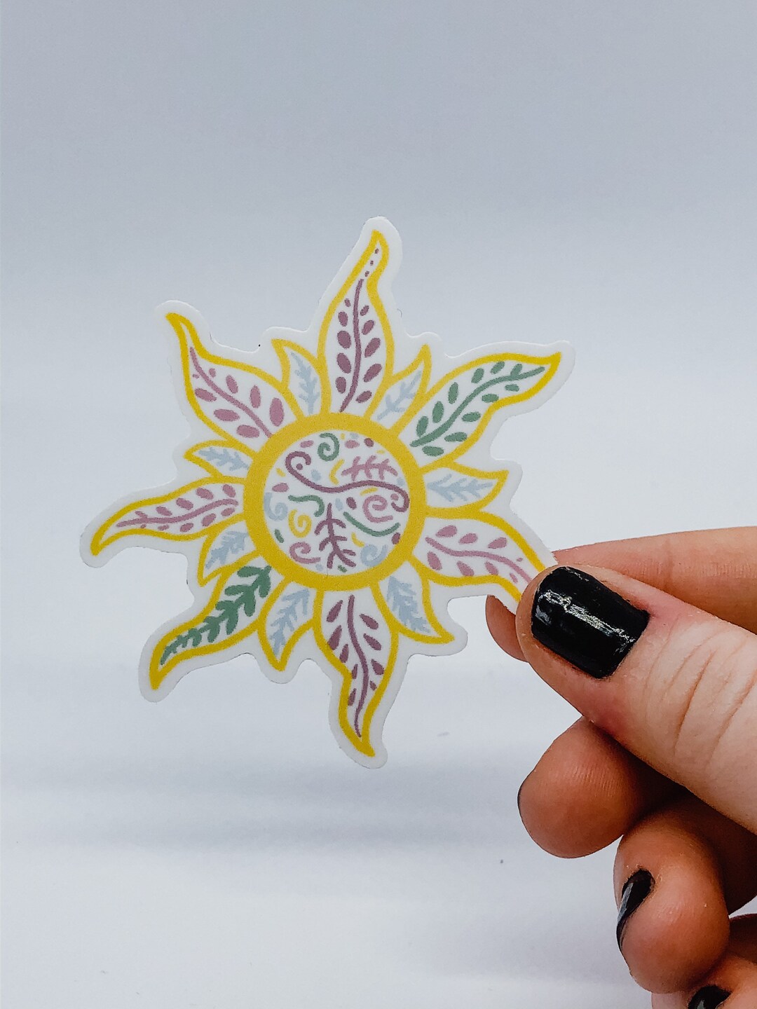 Tangled Sun Sticker - Etsy