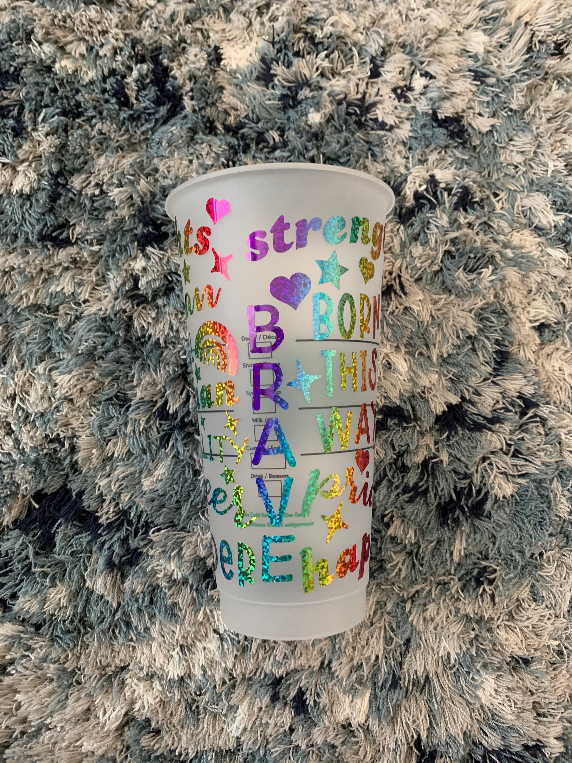 DIGITAL DOWNLOAD - Pride Starbucks Cup Full Wrap LGBTQ Love Wins - Etsy