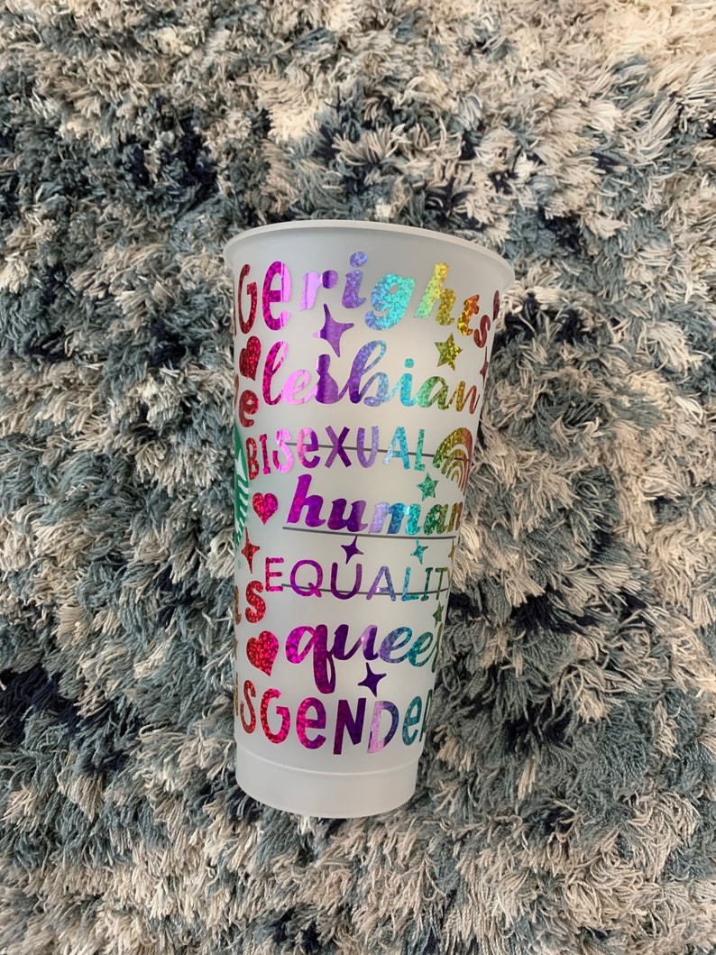DIGITAL DOWNLOAD - Pride Starbucks Cup Full Wrap LGBTQ Love Wins - Etsy