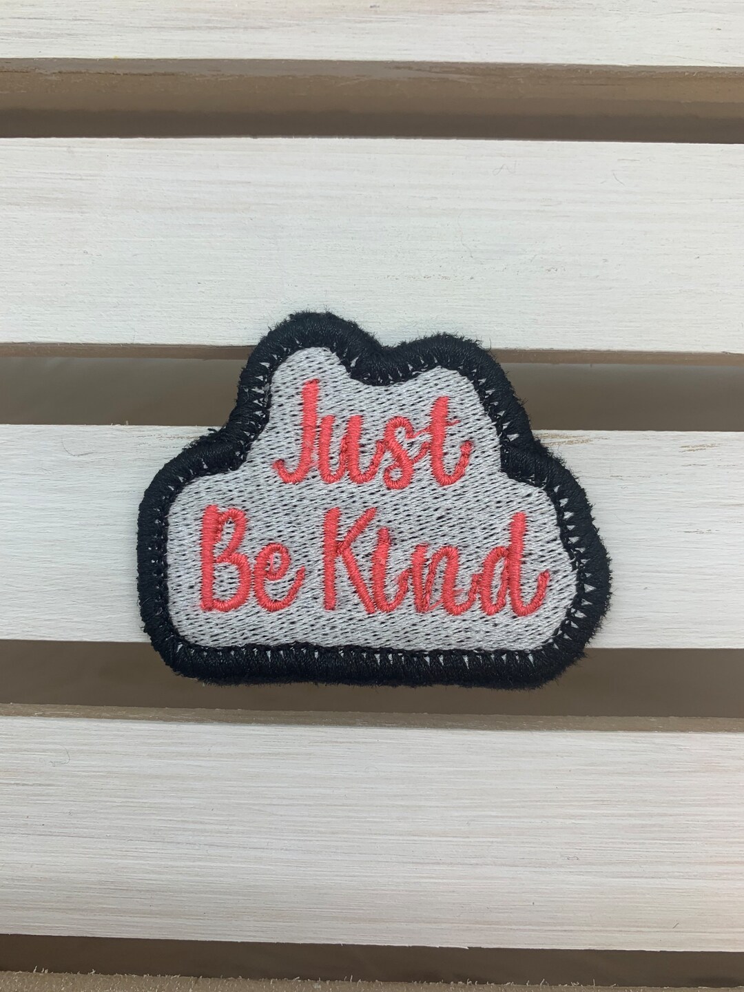 Just Be Kind Iron On/sew on Embroidery Patch, Just Be Kind Patch ...