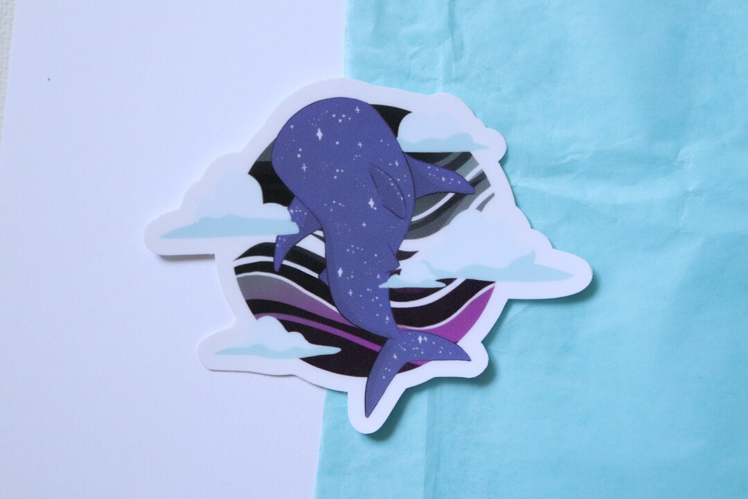 Asexual Pride Whale Stickers LGBT Ace Sea Life Whale - Etsy
