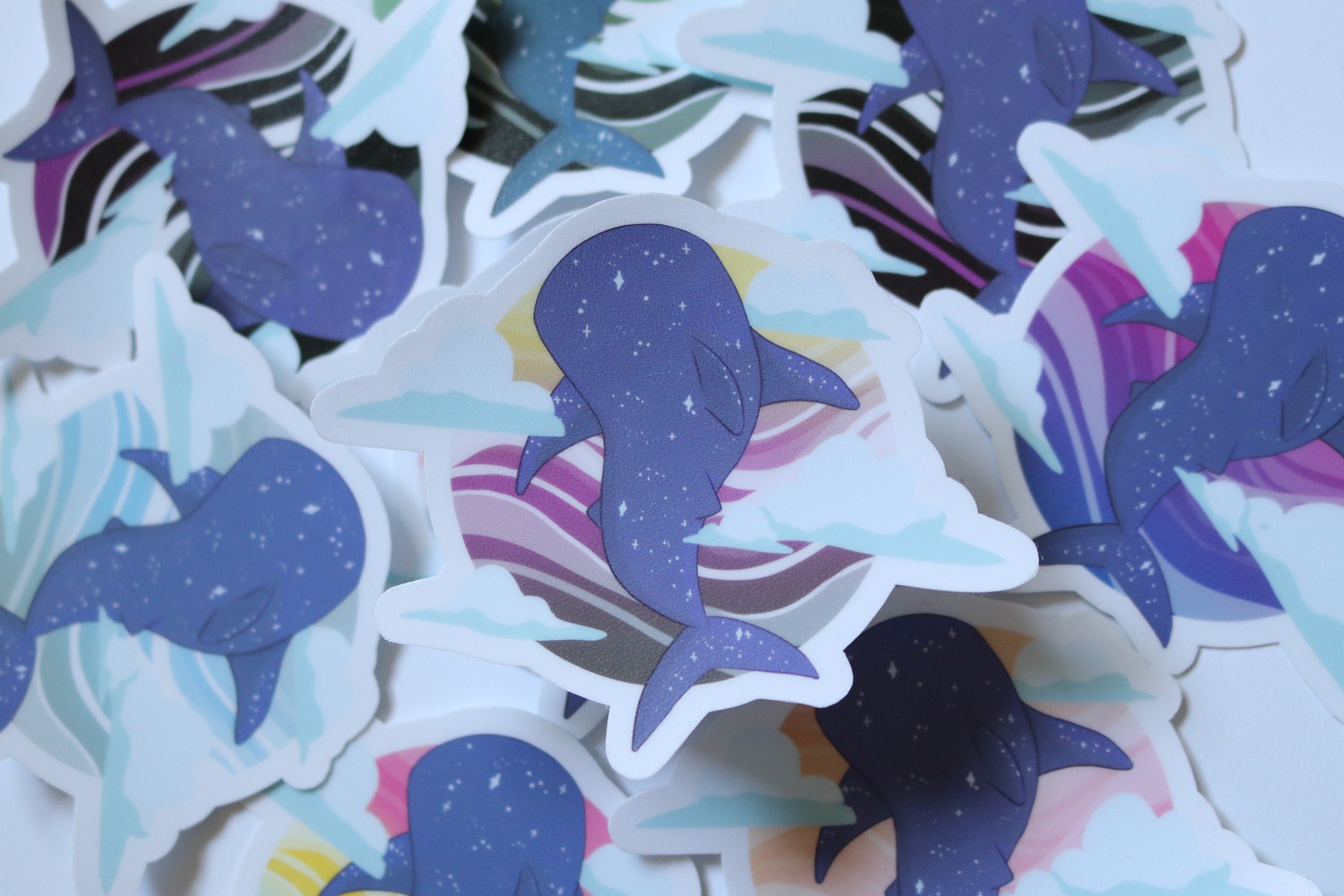 Nonbinary Pride Whale Stickers LGBT Enby Sea Life Whale | Etsy