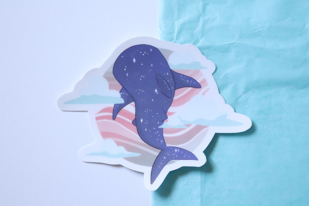 Demigirl Pride Whale Stickers LGBT, Demi, Sea Life, Whale Shark, Subtle ...