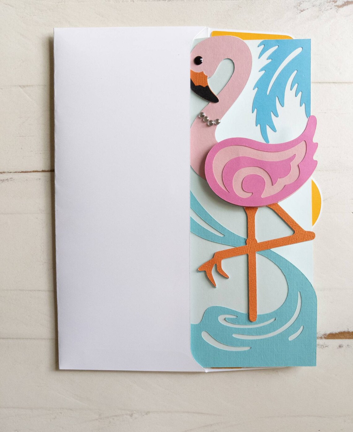 Flamingo Card - Etsy