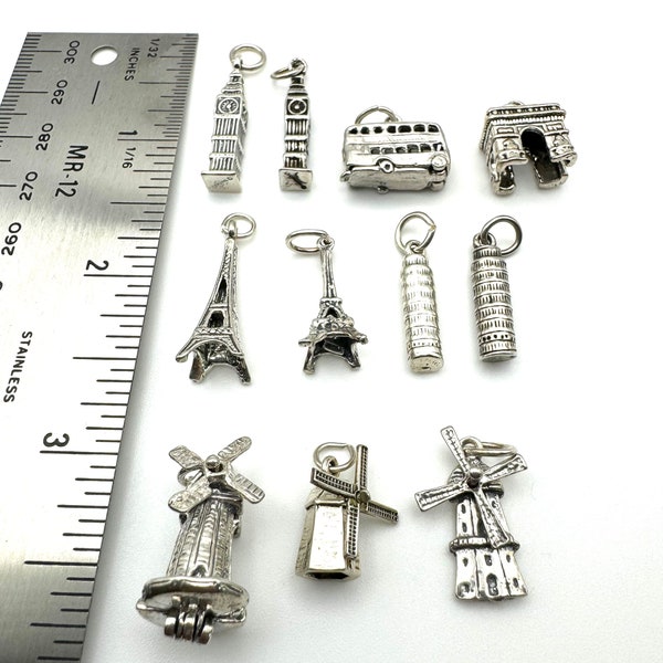 Sterling Silver European Charms - Etsy