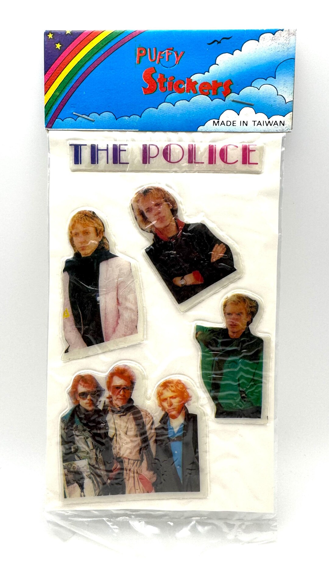 Vintage 1980s the Police Band Puffy Stickers, Retro Sting & Copeland ...