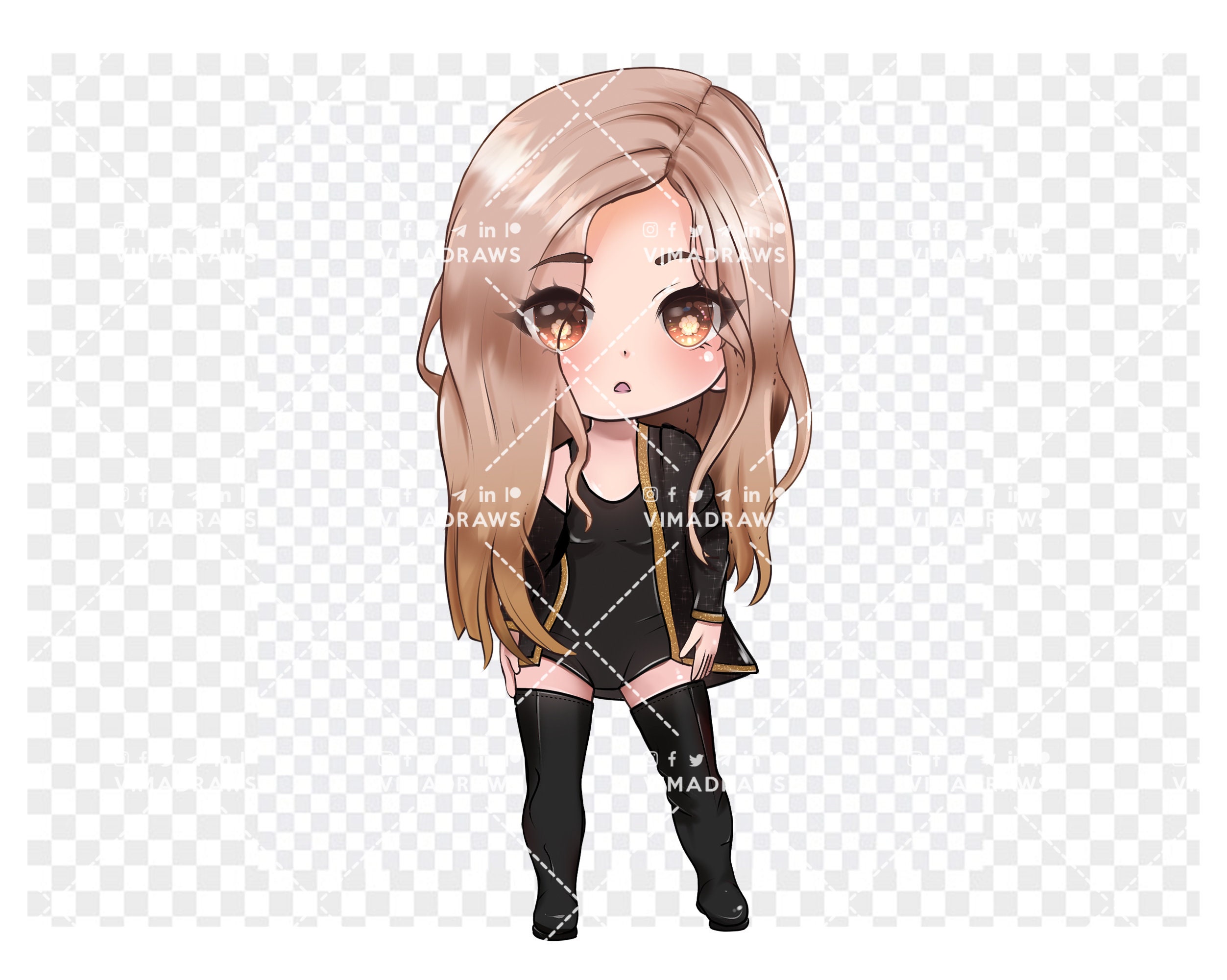 Cute Custom Little Character Drawing From Your Provide Photo Cute ...
