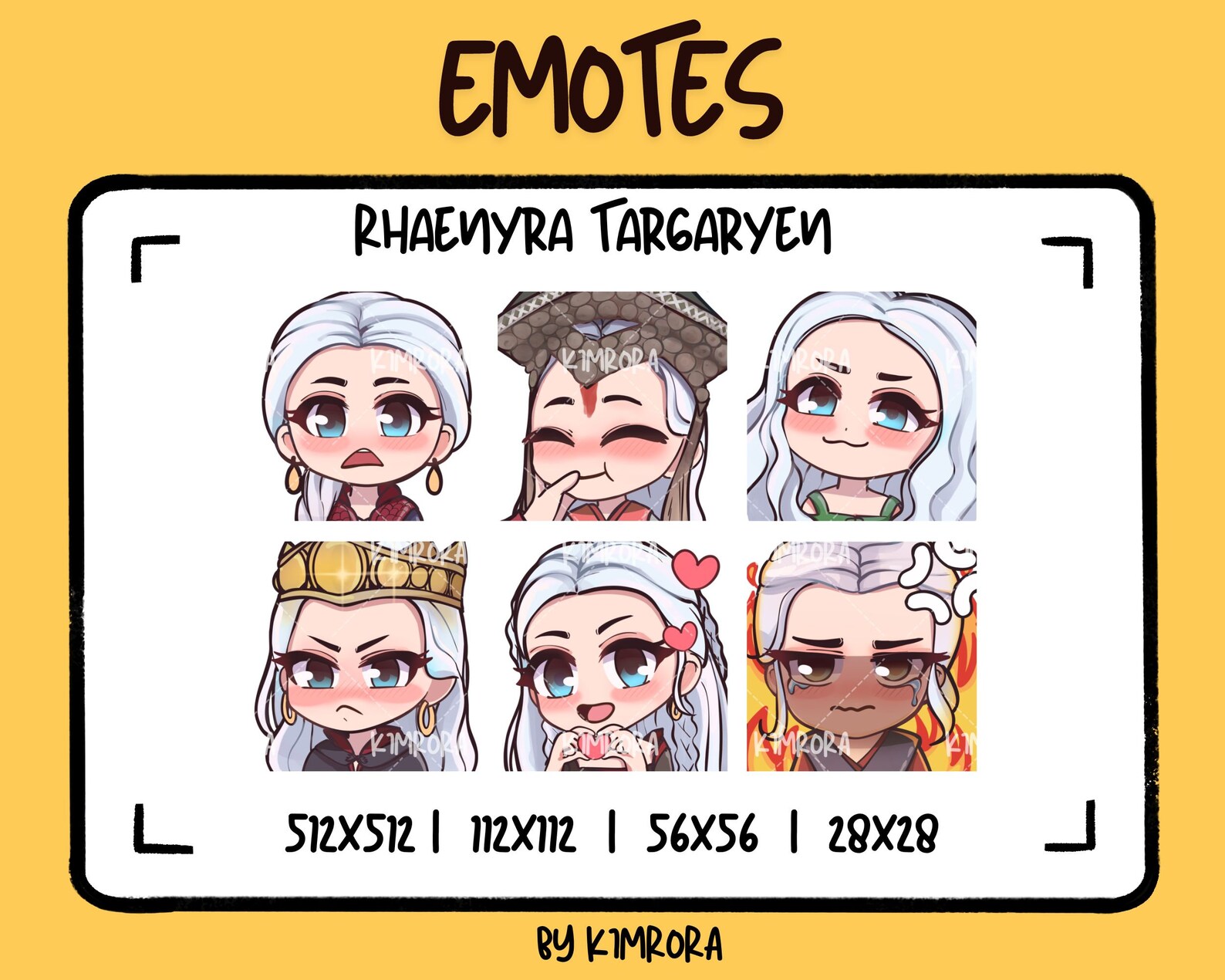 Rhaenyra Targaryen House of the Dragons Bloack Queen Inspired Twitch ...