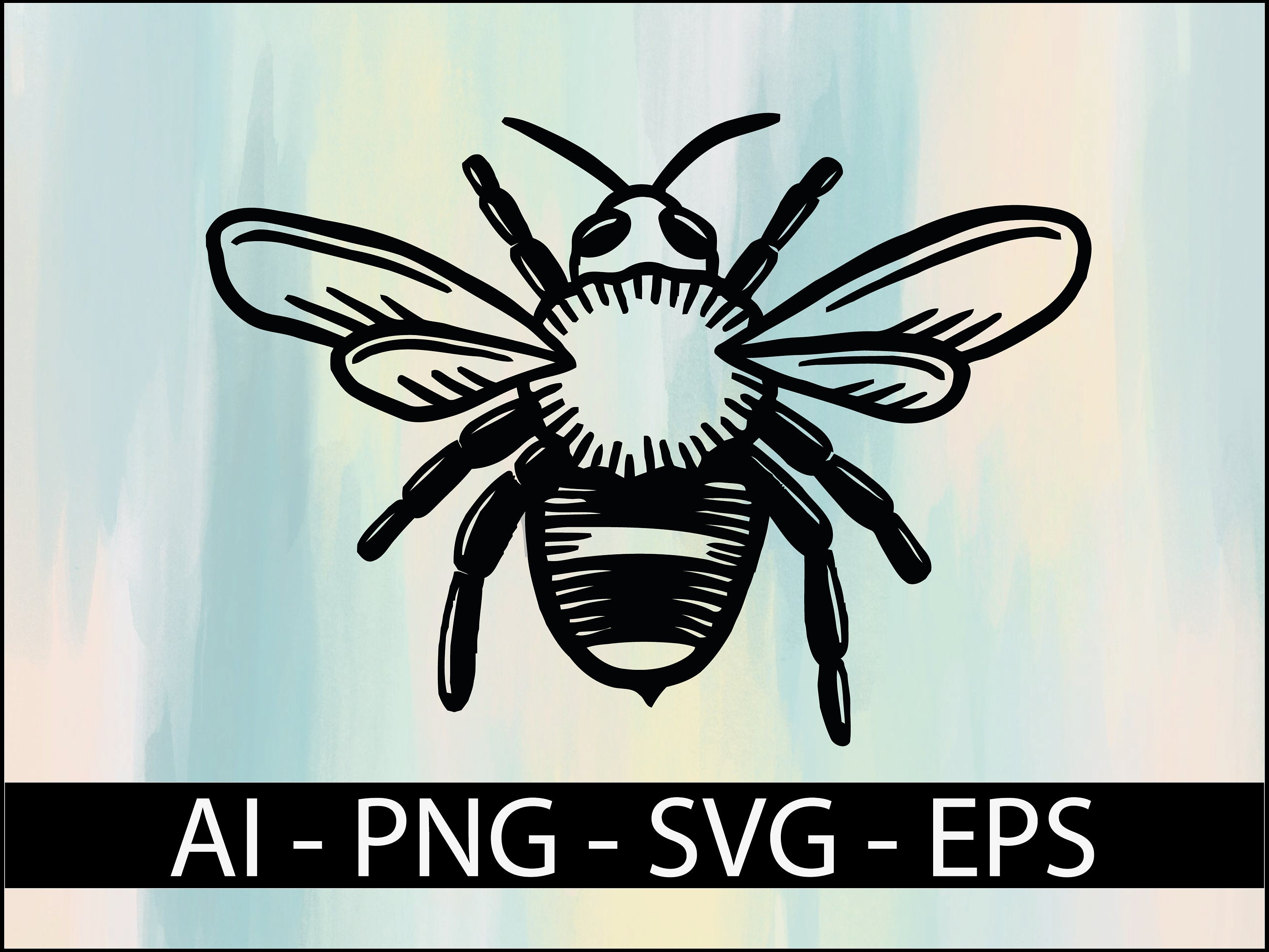 Abeja / Svg Png Dxf Eps / Cricut / Silueta | Etsy