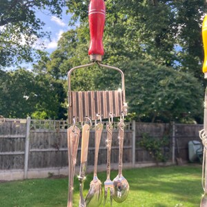 Unique Handmade Wind Chimes Upcycled Garden Art Garden - Etsy UK