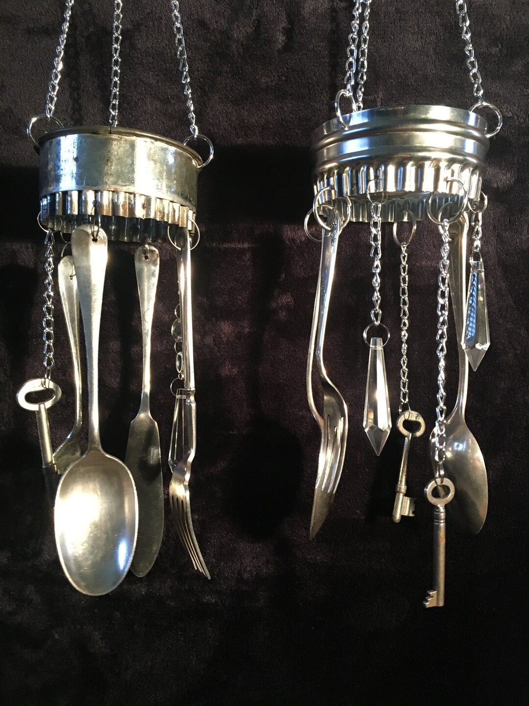 Unique Handmade Wind Chimes Upcycled Garden Art Garden - Etsy UK