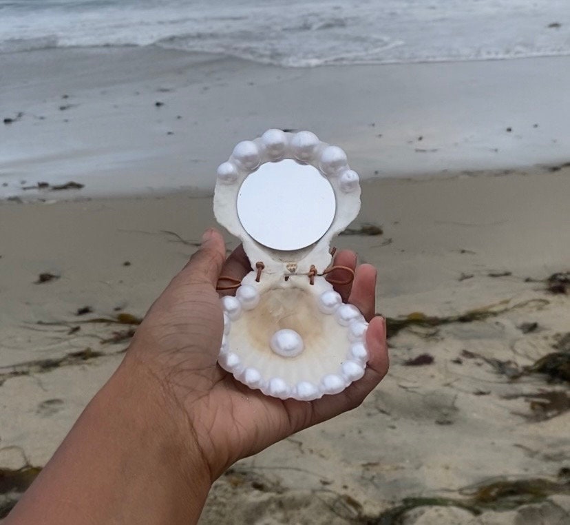 Mermaid-core Seashell Compact Mirror - Etsy UK