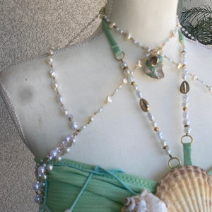 WHITE rashs Order Mermaid Bikini Bra Seashell Bra Summer Beach Outfits ...