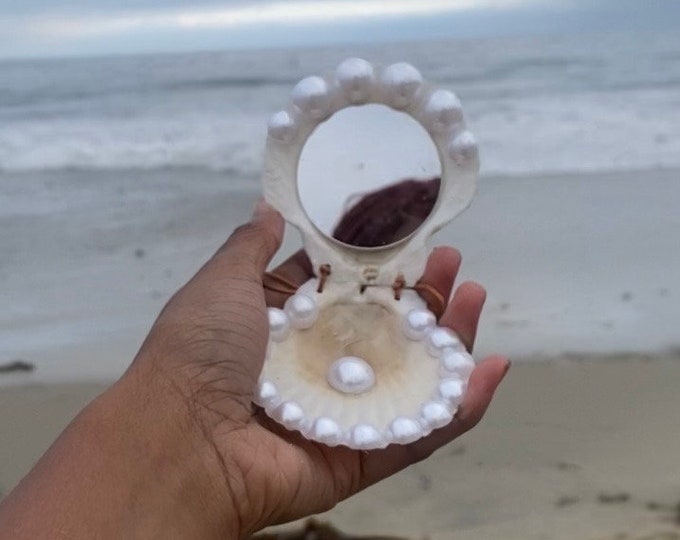 Mermaid-core Seashell Compact Mirror - Etsy