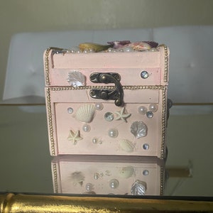 Mermaid Core Jewelry Box With Real Seashells - Etsy