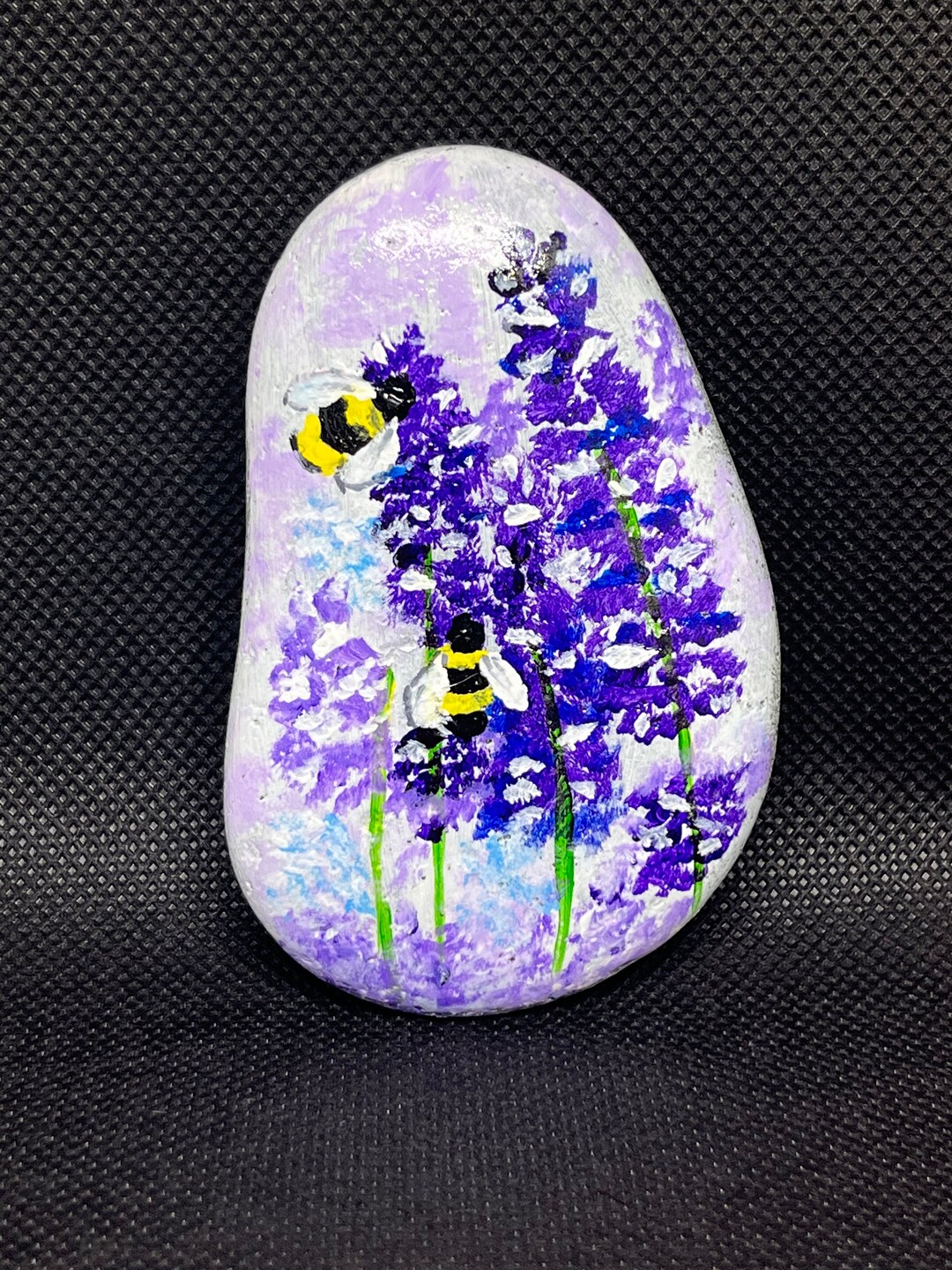 Bee-utiful Bluebonnets Hand Painted Acrylic Rock. Perfect for Desk ...