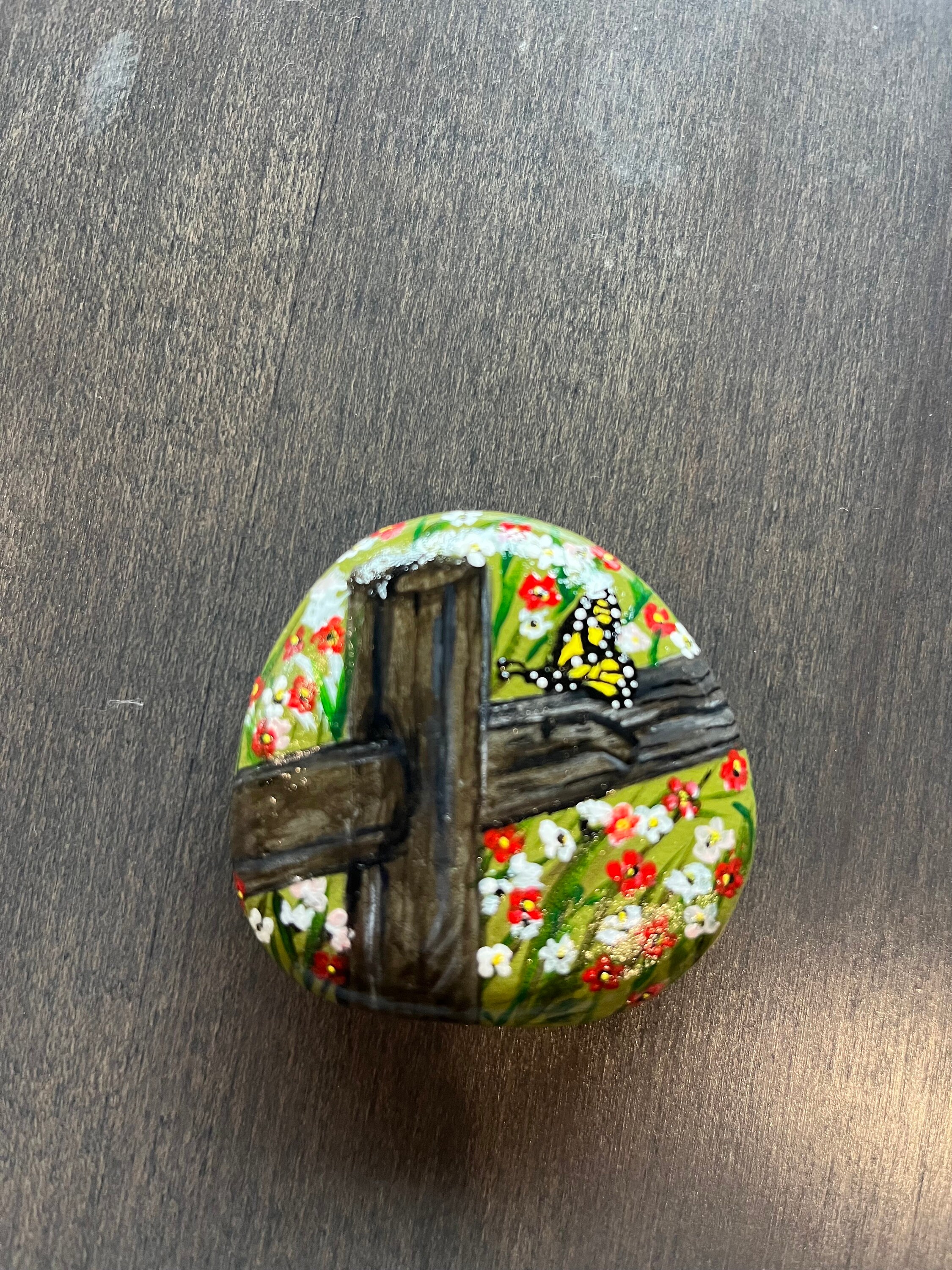 Springtime Has Arrived Hand Painted Acrylic Rock. Perfect for Desk ...