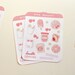 Dessert Sticker Sheet [matte], Pink Stickers, Kiss Cut, Laptop ...