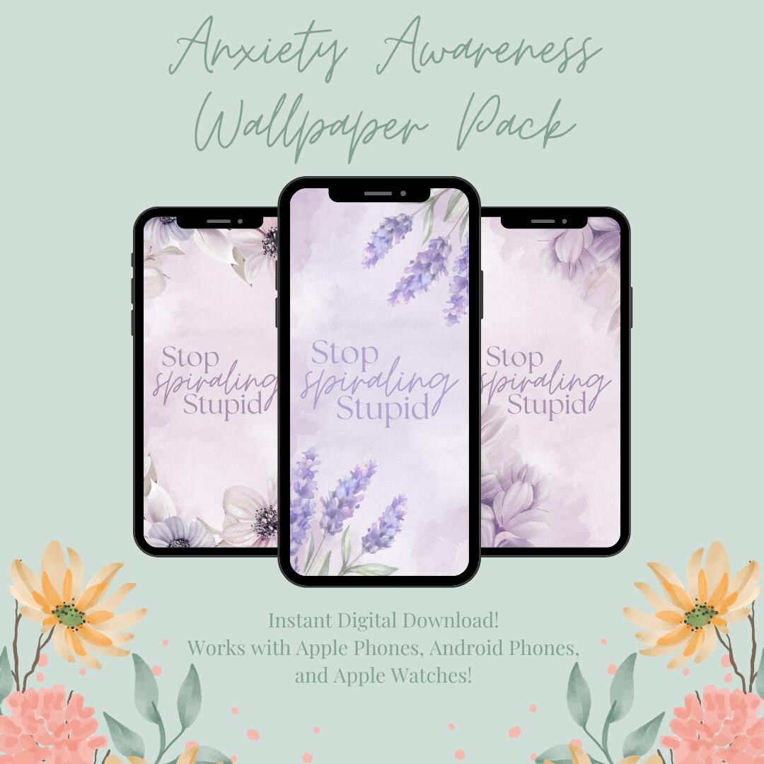 Stop Spiraling, Anxiety Awareness, Aesthetic Wallpaper, Iphone, Android ...