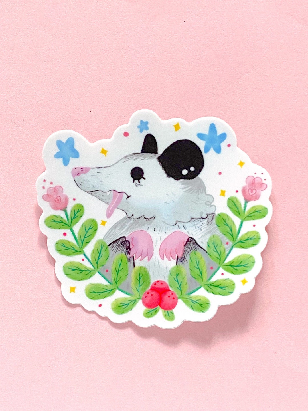 Pretty Possum Sticker - Etsy