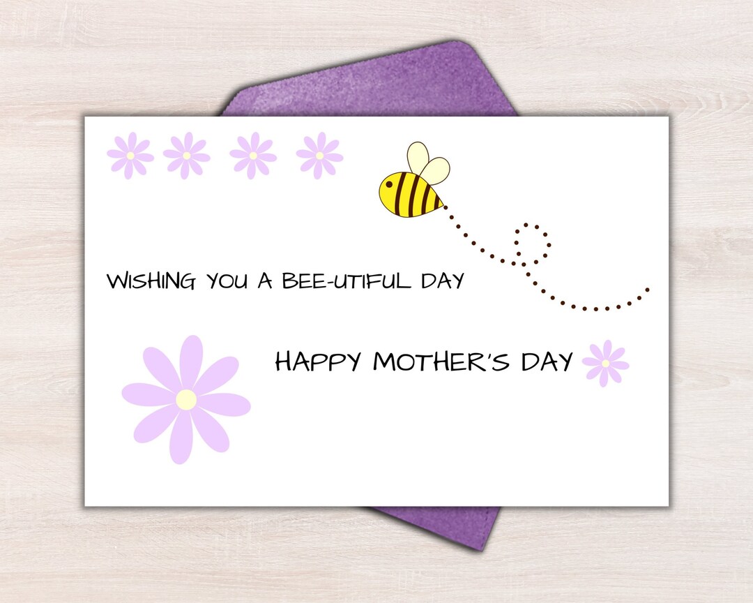 Printable Mother's Card, Mother's Day Digital Download Greeting Card ...