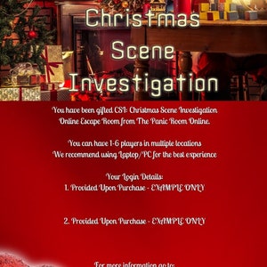 CSI: Christmas Scene Investigation - Online Escape Experience - Etsy