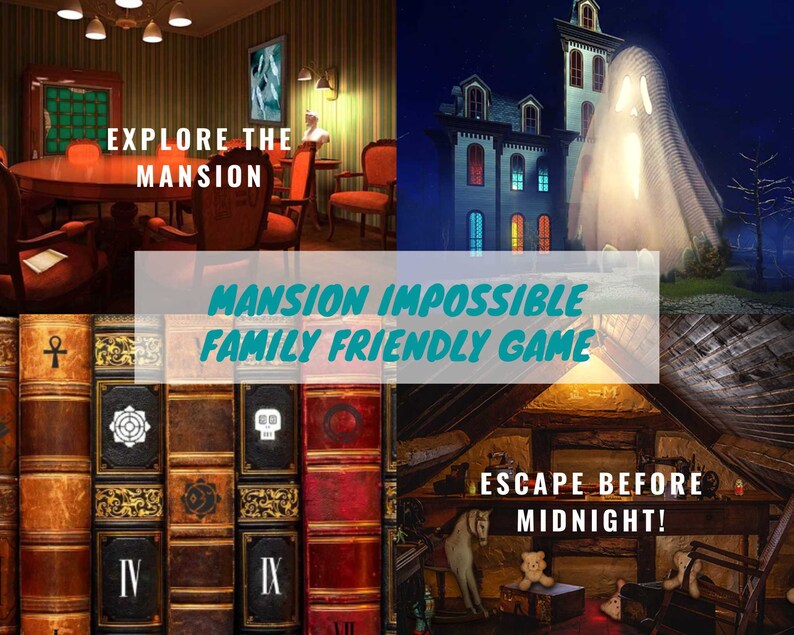 Mansion Impossible - Family Online Escape Room - Etsy