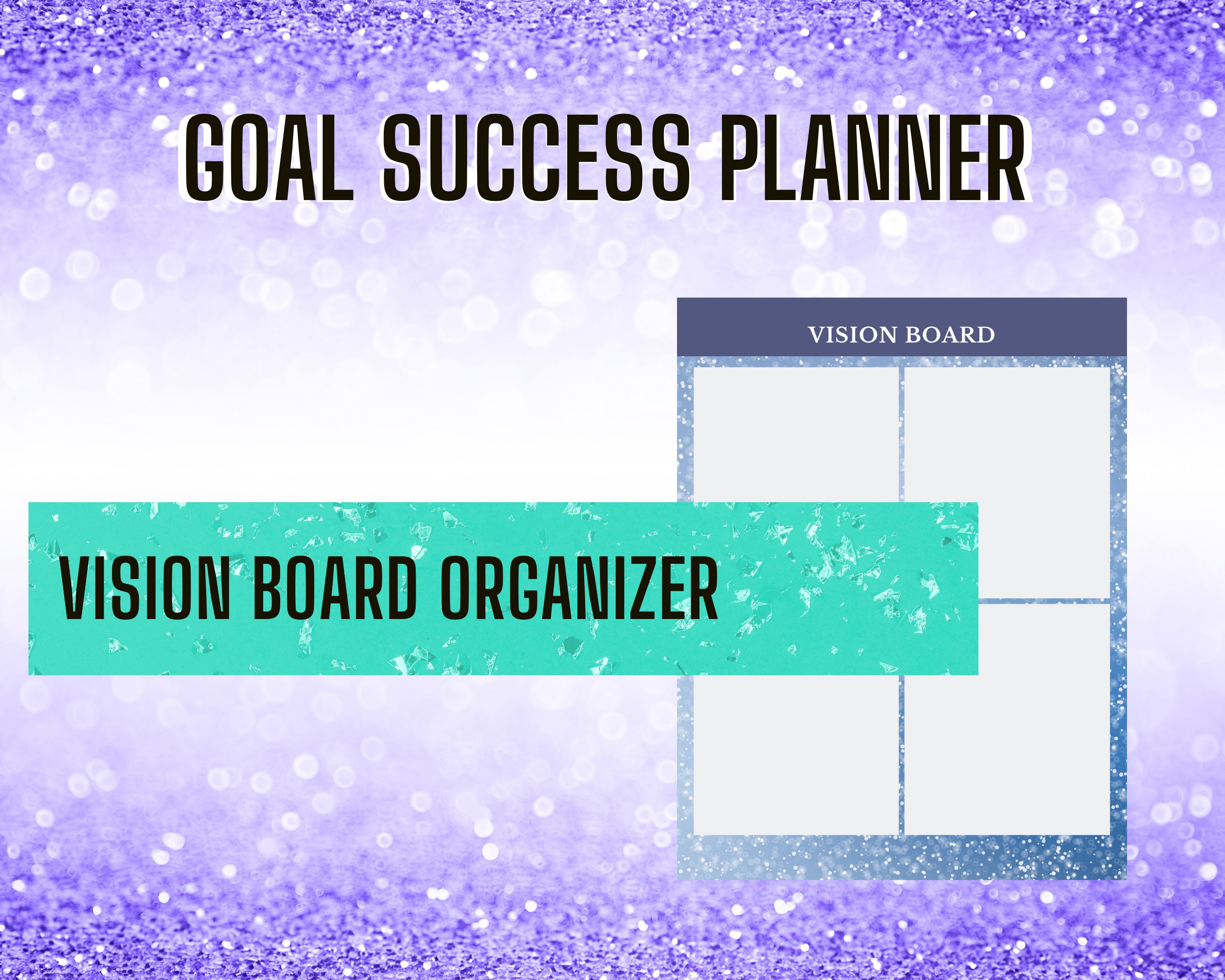 Goal Planner, Goal Worksheet, Vision Board, Printable Goal Planner ...